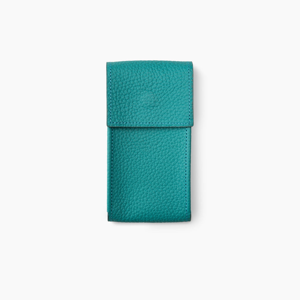 Teal Leather Watch Pouch – Luxury Travel Storage – IFL Watches