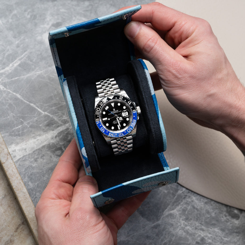 Azure Camo Watch Roll – One Watch – IFL Watches