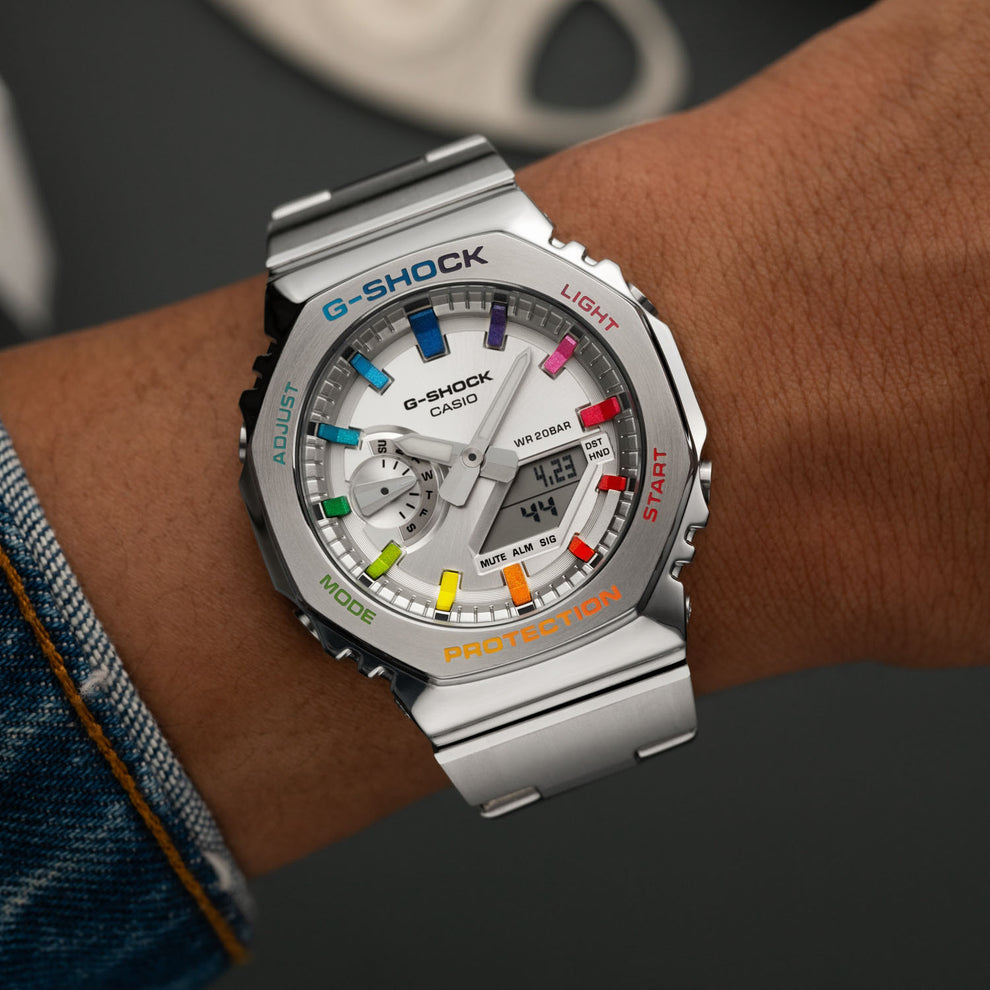 G-Shock CasiOak Full Metal Rainbow – Custom Timepiece – IFL Watches