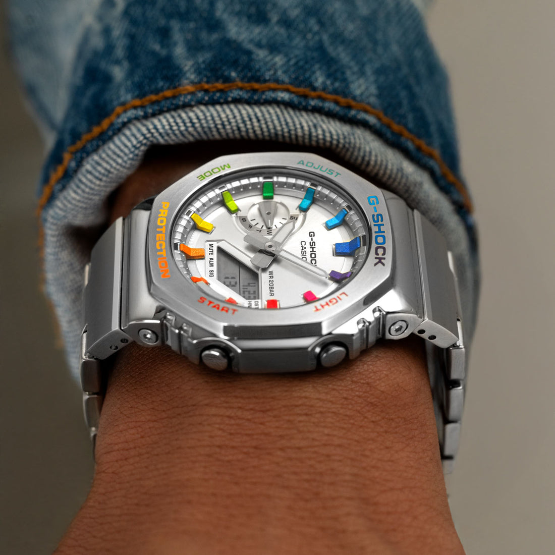 G-Shock CasiOak Full Metal Rainbow – Custom Timepiece – IFL Watches