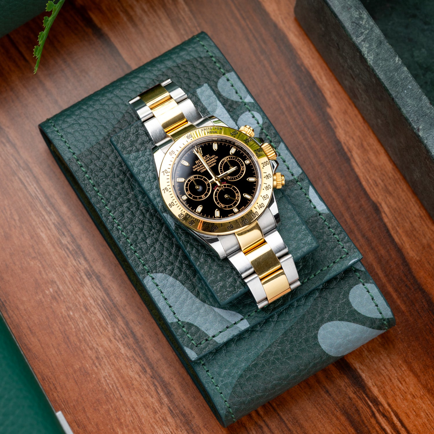 Verdant Camo Chronovault Leather Watch Pouch – IFL Watches