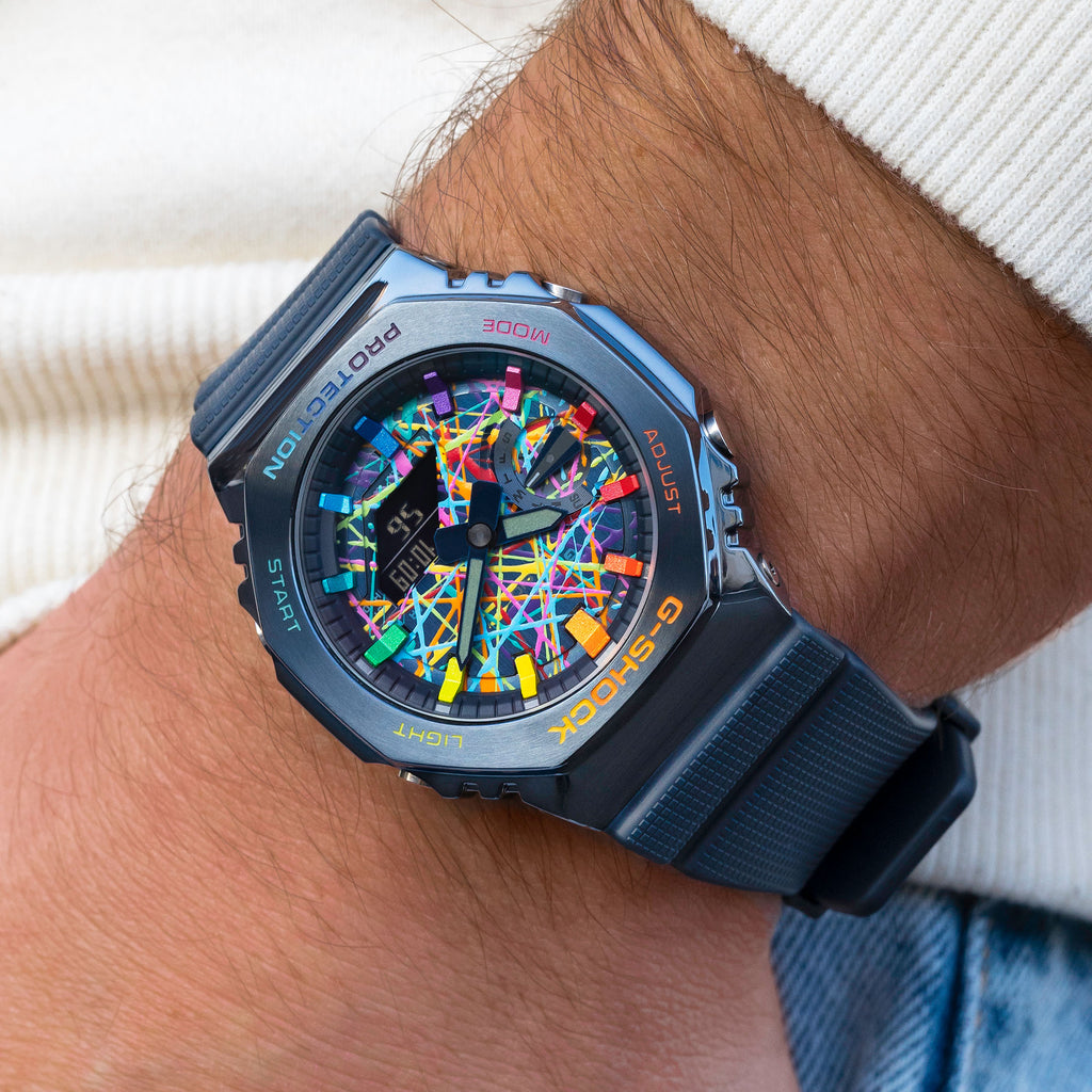 G-Shock CasiOak Blue Freak Rainbow – IFL Watches