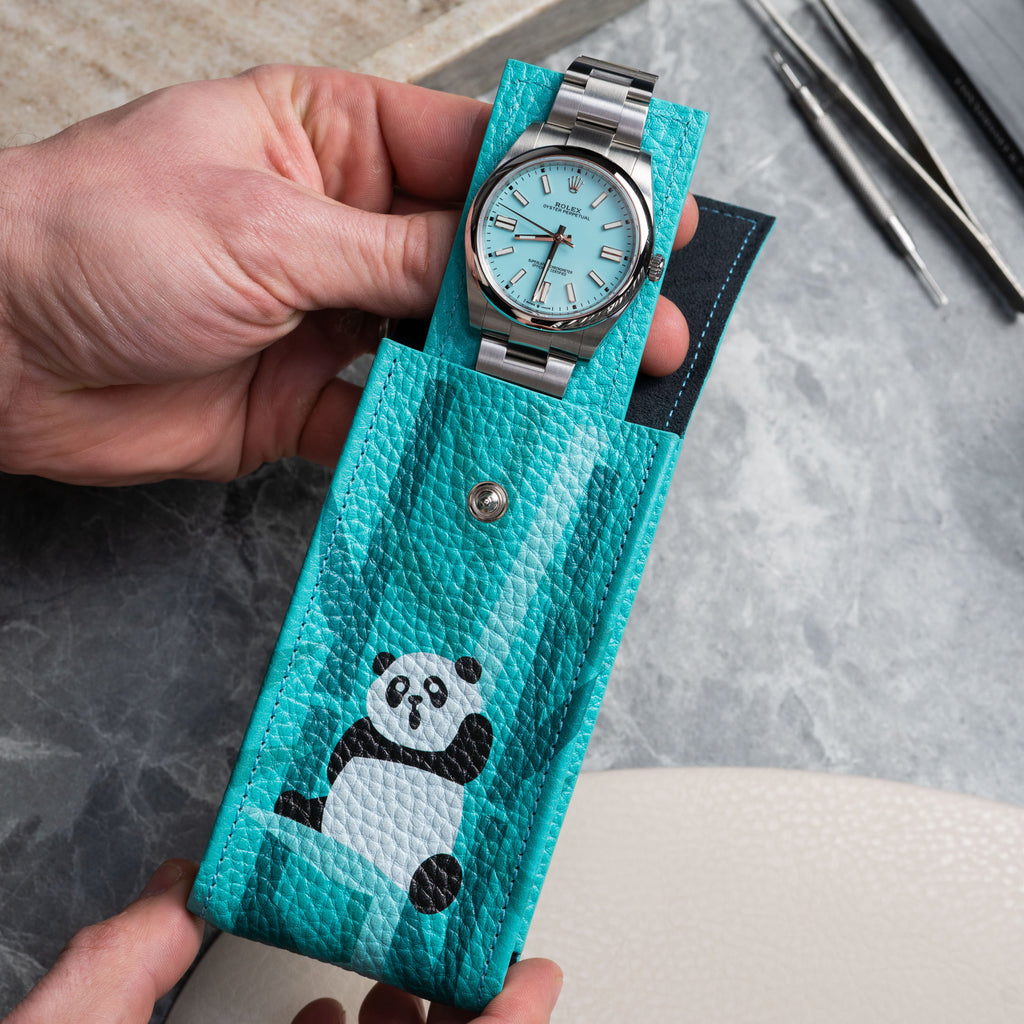 Teal Panda Watch Pouch – IFL Watches